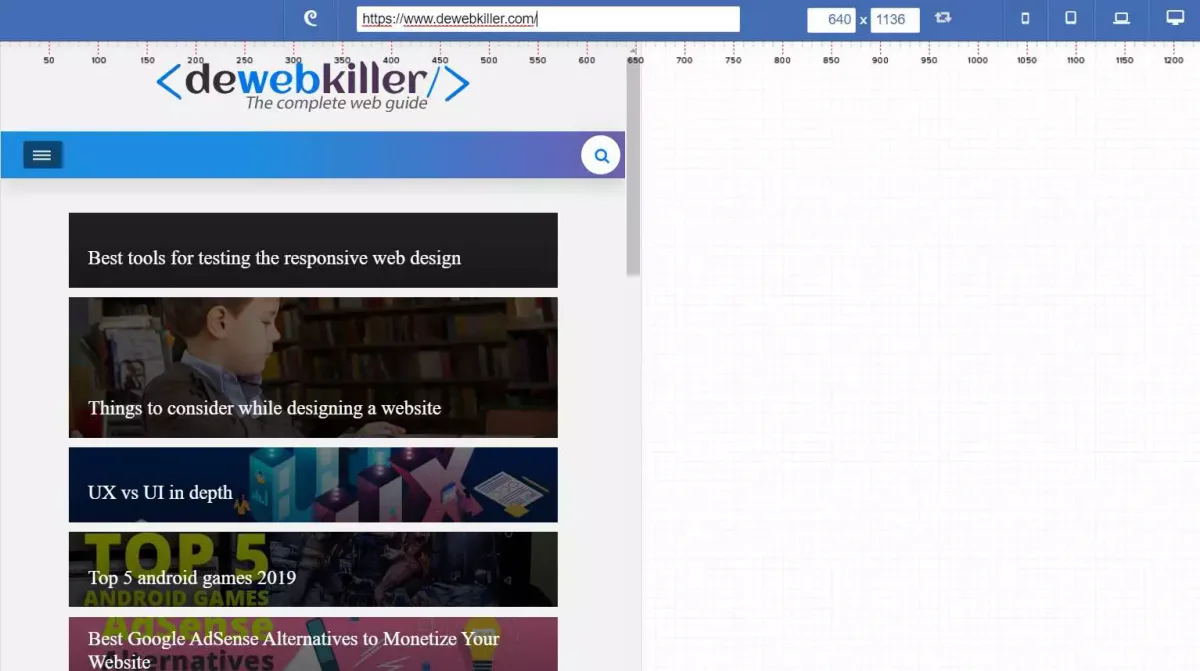 tools for testing the responsive web design | Web design resources
